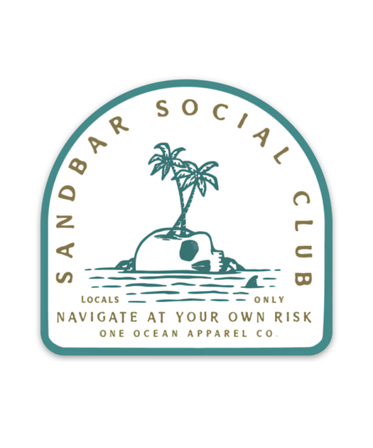 Sandbar Social Club Sticker – One Ocean Apparel
