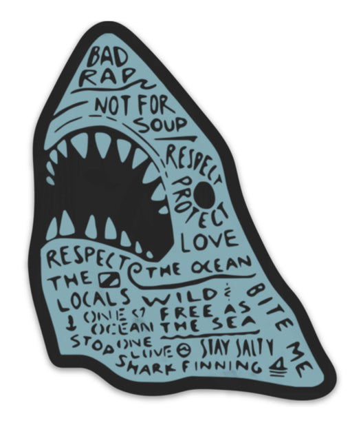 Shark Sticker – One Ocean Apparel