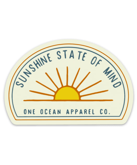 Sunshine State Of Mind Sticker – One Ocean Apparel