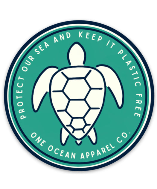 Save Our Seas, Sea Turtle Sticker – One Ocean Apparel